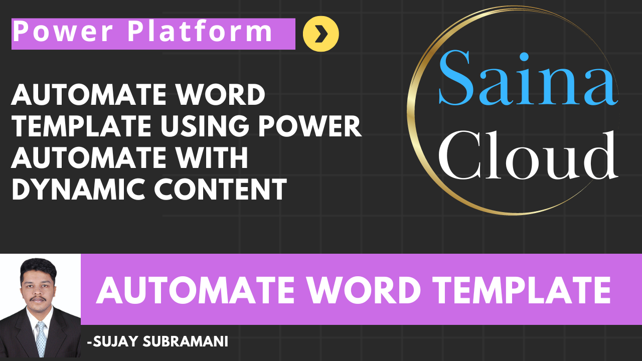 Automate Word Template With Dynamic Content