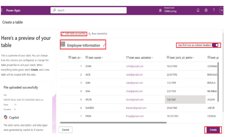 Import Excel Data To Dataverse Table In Power Apps