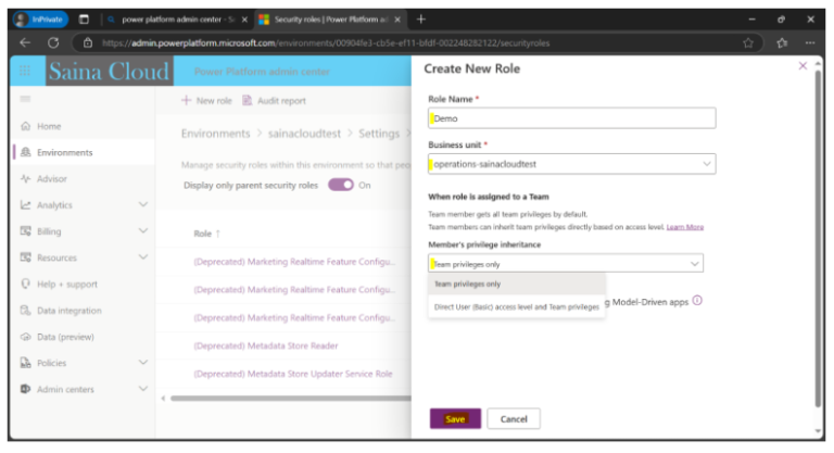How to Create a Security Role in Power Platform Admin Center and Assign ...