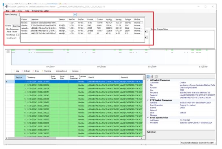 How to use Trace Parser in D365 FO - Saina Cloud Software Solutions